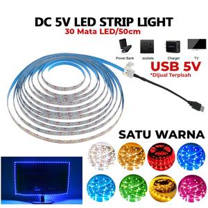 Jual Lampu LED Strip 2385 DC 5V 50cm Lampu Meteran Untuk USB Baterai ...
