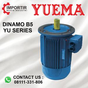 Jual DINAMO ELECTRIC MOTOR YUEMA YU 4P 0,75KW 1HP 3PHASE 380V B5 ...