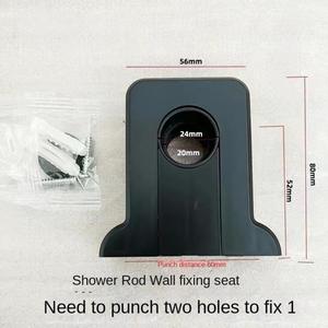 Jual Plastic Adjustable Shower Rod Holder Shower Slide Rail Bar Stand ...