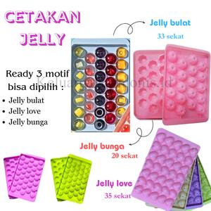 Promo KH Cetakan Jelly Love Bunga Bulat Jumbo Cetakan Es Batu Love ...
