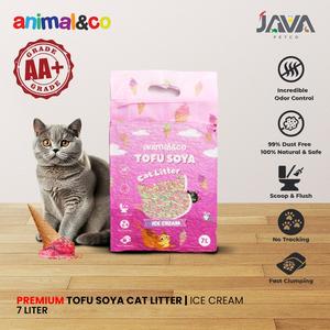 Jual AnimalnCo Pasir Kucing Gumpal Soya Ice Cream - Pasir Tofu Cat Litter 7L - Jakarta Selatan ...