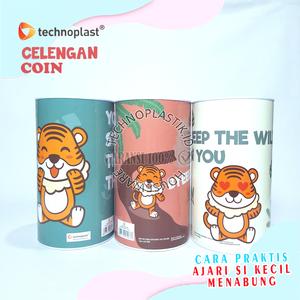 Jual TECHNOPLAST Coin Bank / Celengan Kaleng 126 X 230 Mm Riri The ...