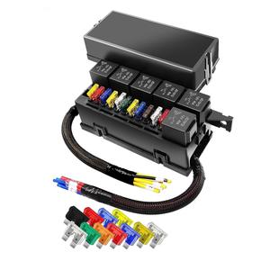 Jual 12 24V Vlot Fuse Relay Box Pre-Wired Fuse and Relay Box with 6 ...