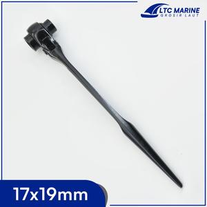 Jual IMPA 611057 Scaffold Wrench Double Socket Ratchet Wrench 17x19mm ...