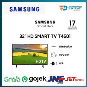 Jual TV LED SAMSUNG 32 inch HD Smart TV 32T4501 T4501 dengan PurColor ...