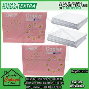 Jual KERTAS A4 75 GSM COPIER APRIL BY PAPER LEMBARAN 1 RIM KERTAS ...