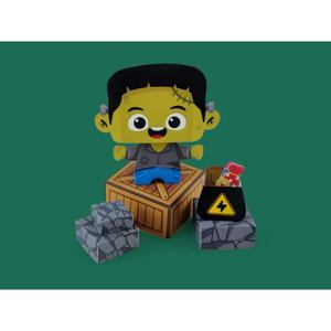 Jual Kertas Lembaran pola papercraft DIY karakter Franky Halloween (2SC ...