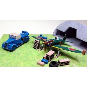 Jual Kertas Lembaran pola papercraft diorama pesawat tempur jepang ...