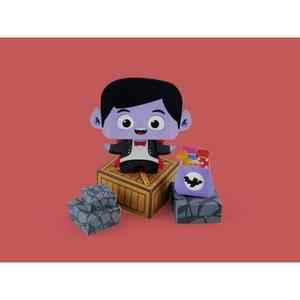 Jual Kertas Lembaran pola papercraft DIY karakter Roderick the vampire ...