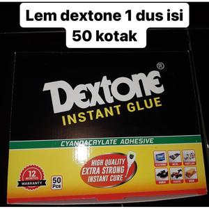Promo HARGA GROSIR 1 kOTAK ISI 50 PCS Lem Korea Dextone Besi 1 Dus 50 ...