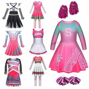 Jual Girls Carnival Halloween Cheerleader Costume Cosplay Kids Zombie ...