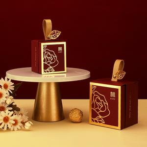 Jual Joyful Candy Box Maroon Wedding / Candy Box Souvenir Pernikahan ...