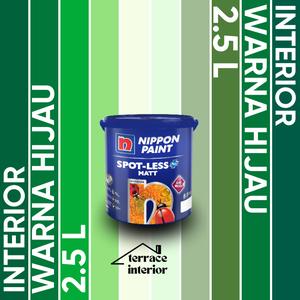 Promo Cat Tembok Nippon Paint Spotless Plus Matt Interior Warna Hijau 2 ...