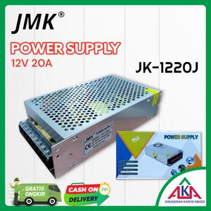 Jual Power Supply JMK JK-1220J Adaptor AC To DC 12V 20A PSU Trafo ...