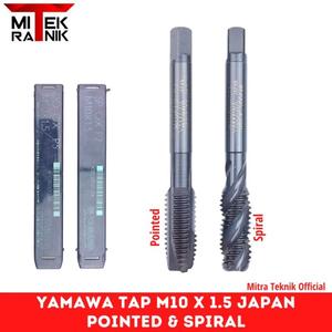 Jual YAMAWA Tap Mesin M10 x 1.5 Pointed Spiral Flute Hand Tap Pembuat Drat - Pointed - Kab ...