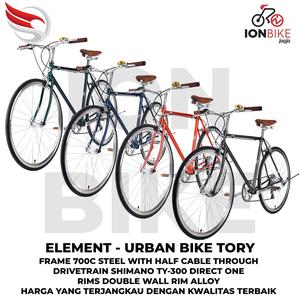 Jual Best Sepeda Urban 700c Element Tory Commuter Federal Hybrid ...