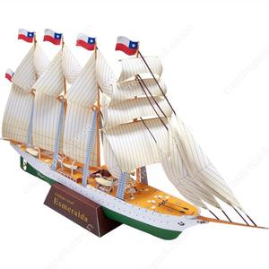 Jual Kertas Lembaran pola papercraft kapal layar esmeralda (CP-Ah18 ...