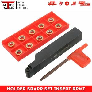 Jual Holder Bubut Radius Holder SRAPR 1616H10 Set Insert RPMT RCMT 1box ...