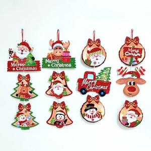 Jual GROSIR NEW Tempelan Kertas Natal Glitter Gambar Santa Snowman Rusa ...