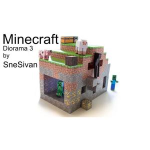 Jual Kertas Lembaran pola papercraft diorama minecraft (2PP-A18) - Kab ...
