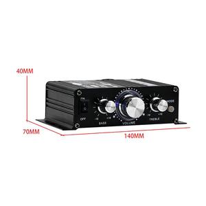 Jual Bluetooth Power Amplifier Portable 2 Channel Compact HiFi Stereo ...