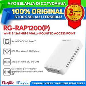 Promo RUIJIE REYEE RG-RAP1200(P) WI-FI 5 1267MBPS WALL-MOUNTED ACCESS ...