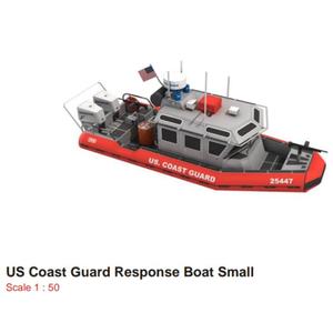 Jual Kertas Lembaran pola papercraft kapal coast guard respons (PR-E2 ...