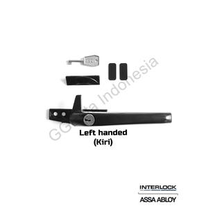 Jual Interlock Assa Abloy NZ Rambuncis Avon Window Handle Locking Blac ...