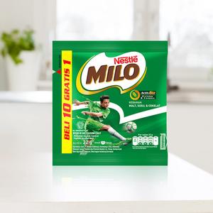 Jual MILO ActivGo Susu Bubuk Cokelat Isi 22gr X 10 Sachet | Susu Bubuk ...