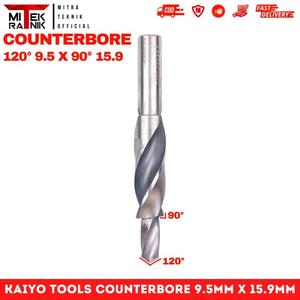 Jual Counterbore Bor Step 9.5mm x 15.9mm Shank 12mm HSS Kaiyo Tools ...