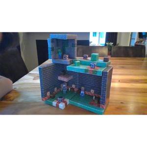 Jual Kertas Lembaran pola papercraft bangunan Minecraft (PP-A1) - Kab ...