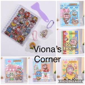 Promo Labubu Sticker Binder Notes Polos buku Stiker Mini Viral Karakter ...