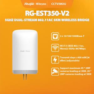 Promo RUIJIE REYEE RG-EST350-V2 5GHZ DUAL-STREAM 802.11AC 5KM WIRELESS ...