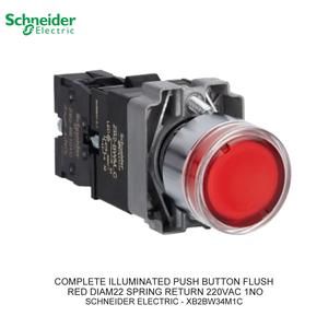 Jual COMPLETE ILLUMINATED PUSH BUTTON FLUSH RED DIAM22 SPRING RETURN ...