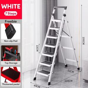 Jual tangga 7 step lipat tangga lipat household steel ladder tangga ...