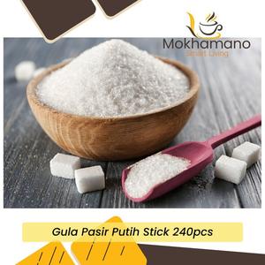 Jual Mokhastock White Sugar Stick Gula Pasir Putih Sachet Higienis ...