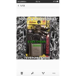 Jual RANTAI BESAR 3 METER + GEMBOK 40 mm . SIAP PAKAI . alat pengaman ...