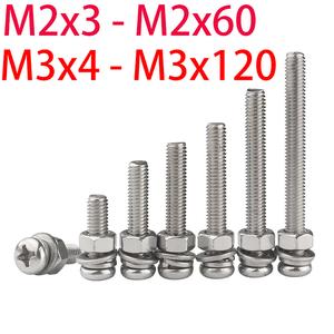 Jual M2 M3 Set Of Combination Bolts A2 Phillips Screw 304 Stainless ...