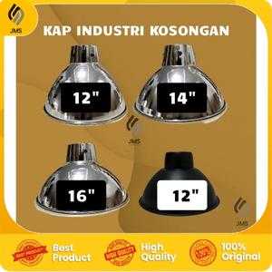 Jual Kap Lampu Gantung Industri Kilap 30 cm Kap Industri Kosongan Silver Kelip 12 inch 14 inch ...