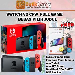 Jual Nintendo Switch Console V2 CFW 128GB 256GB 512GB Full Game Neon ...