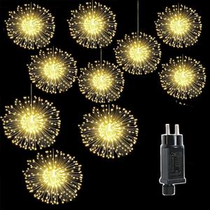 Jual 10 IN 1 1200LEDs Starburst Firework String Lights Waterproof 8 ...