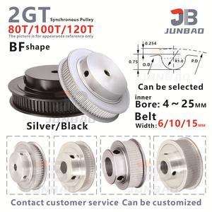 Jual 2GT Synchronous Wheel GT2 Timing pulley 80T 100T 120Teeth Width 6 ...