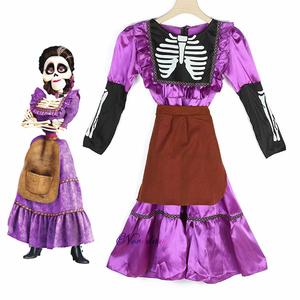Jual CoCo Mama Imelda Cosplay Costume Girls Skeleton Dresse Music ...
