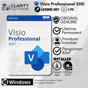 Promo Microsoft Visio 2021 Genuine License Key - Ms Visio Pro Original Lisensi Retail 1 PC Win ...