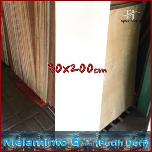 Jual Ukuran 30x200 cm Triplek Melamin Putih Doff 1 Muka Tebal 6mm ...