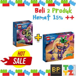 Jual Lego City 60356 Bear Stunt Bike & 60359 Dunk Stunt Ramp Challenge ...