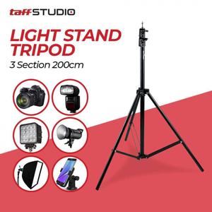 Jual Tiang Lampu Portable Light Stand Tripod 200cm for Studio Lighting ...