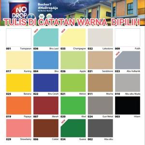 Jual WOww CAT TEMBOK WATERPROOFING/PELAPIS ANTI BOCOR NO DROP 1 KG (READY SEMUA WARNA) - Kota ...