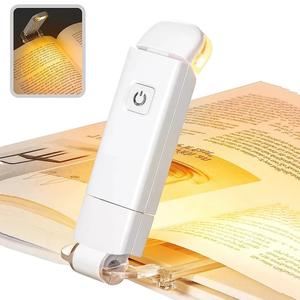Jual Portable Rechargeable Book Lamp 3 Brightness Levels Flexible Clip ...