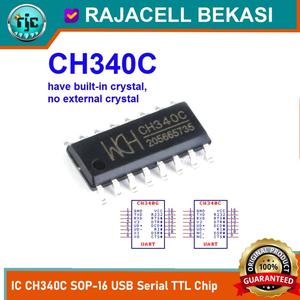 Jual IC CH340C SOP-16 USB Serial TTL UART Original Chip Built-in Xtal ...